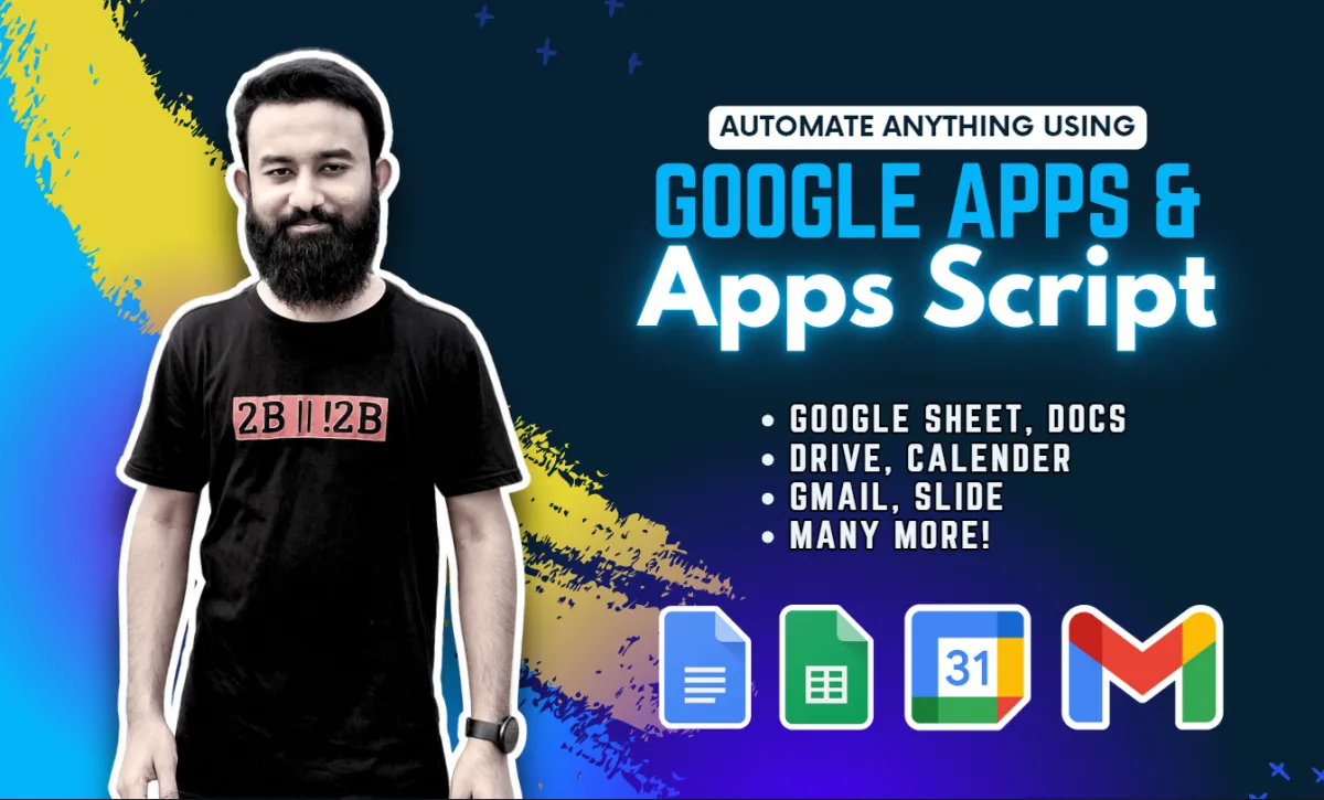 I will do google apps script automation for sheets,drive,docs, forms, gmail, calendar ...
